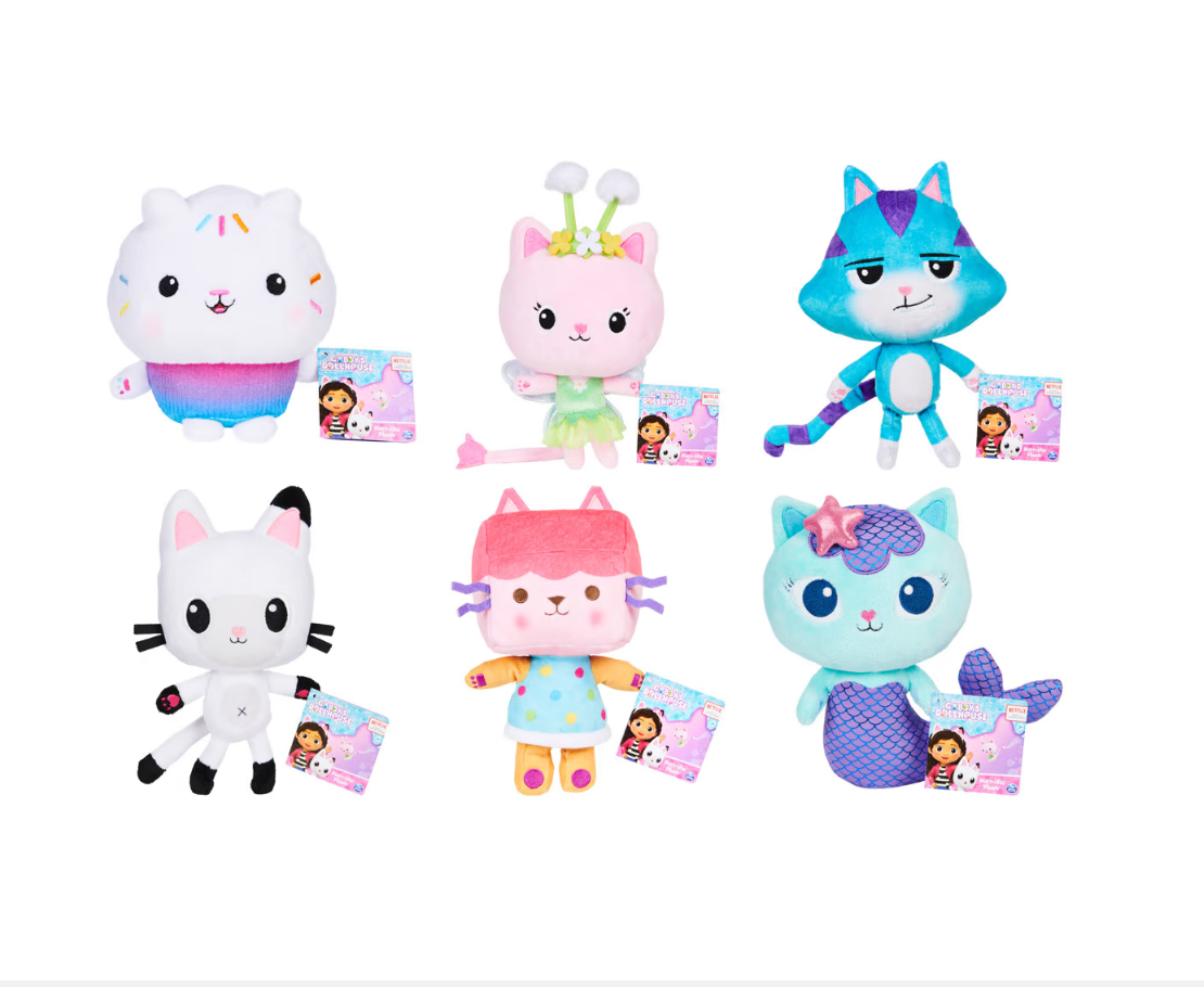 Gabbys Dollhouse Purr-ific Plush Assorted » Kids Toys n Gifts