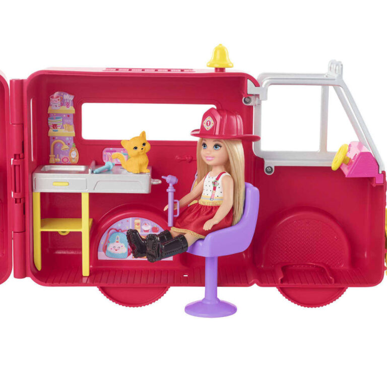 Barbie Chelsea Firefighter Doll & Fire Truck Playset