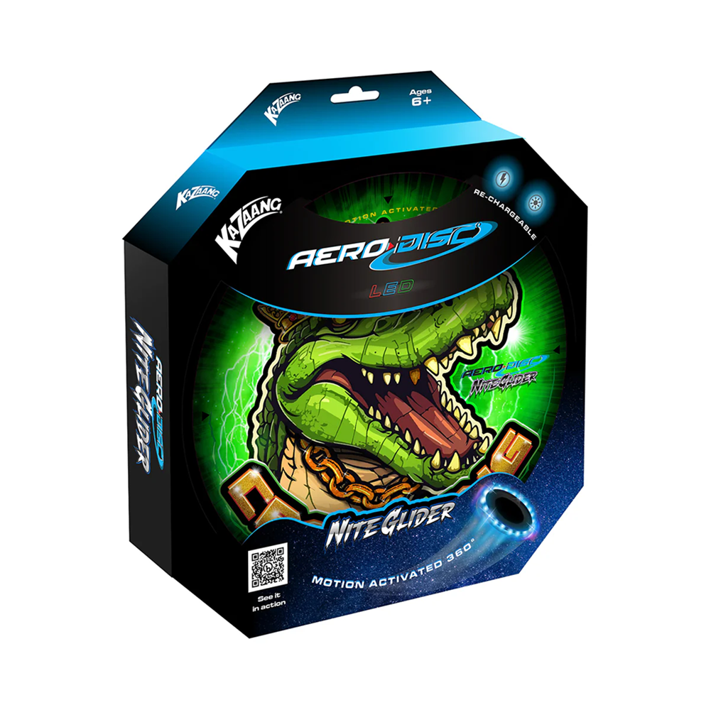 Kazaang Aero Disc Nite Glider – Croc King | LED Frisbee