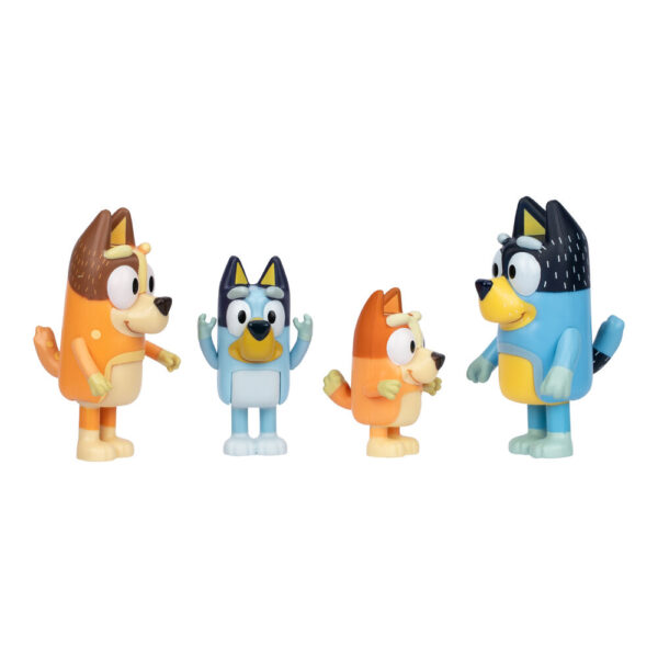 Bluey and Family 4-Pack Figures | Kids Toy Set
